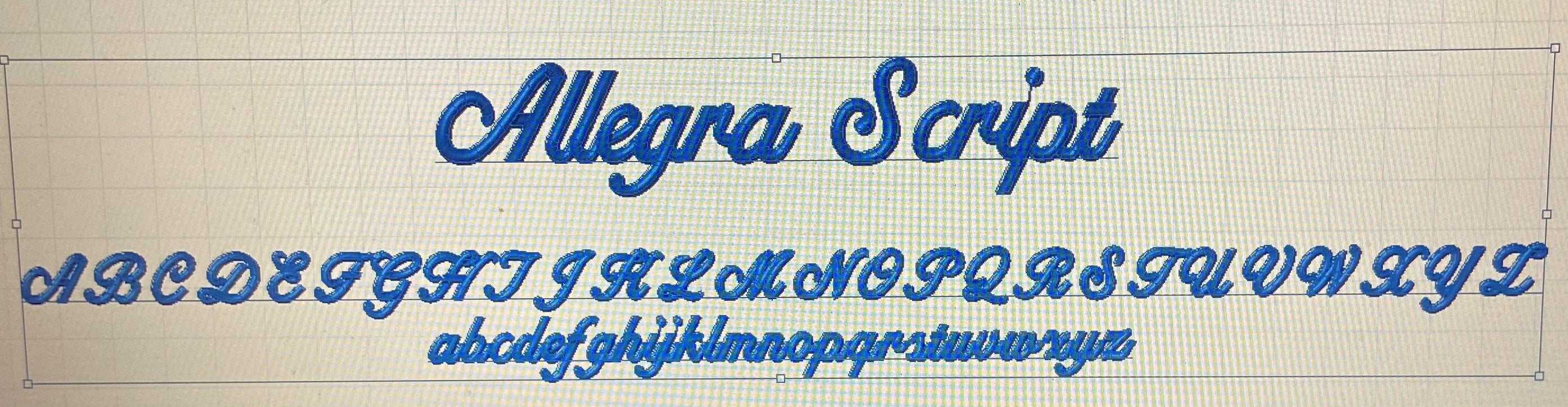 Allegra Script | Personalized Presents, LLC